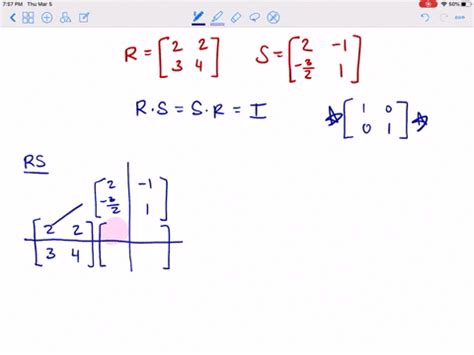 SOLVED Determine Whether Each Pair Of Matrices Are Inverses Of Each Other P Left Begin Array