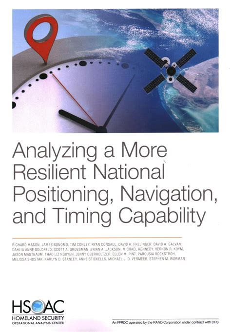 Analyzing A More Resilient National Positioning Navigation And Timing Capability Mason