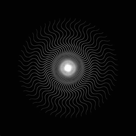 Colorful Dotted Spiral Vortex Vector Illustration Vector Realistic Optical Illusion Background