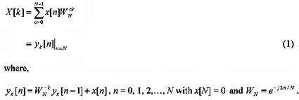 Efficient Fixed Point Implementation Of The Goertzel Algorithm On A