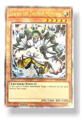 Zaborg The Thunder Monarch Quarter Century Ra04 En125 Zaborg The