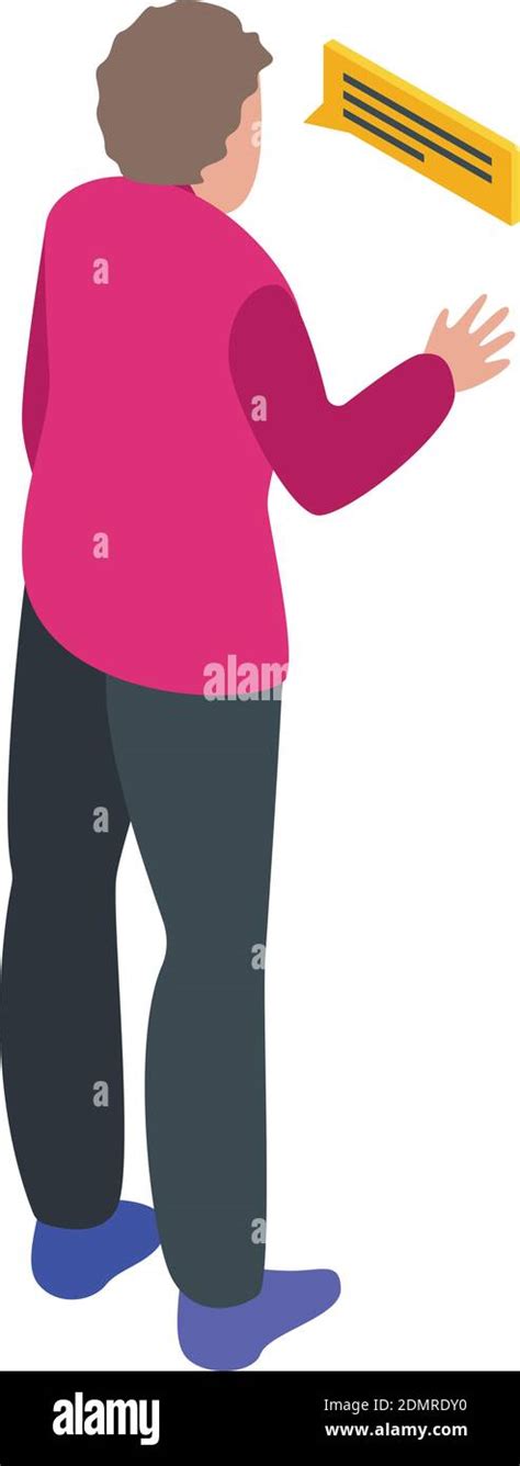 Chat Assignment Icon Isometric Of Chat Assignment Vector Icon For Web Design Isolated On White