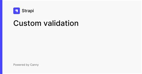 Custom Validation Voters Strapi