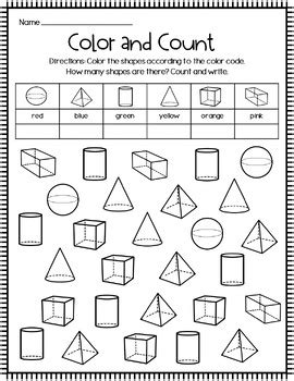 First Grade 2d And 3d Shapes Worksheets By Better Way Education Gallery