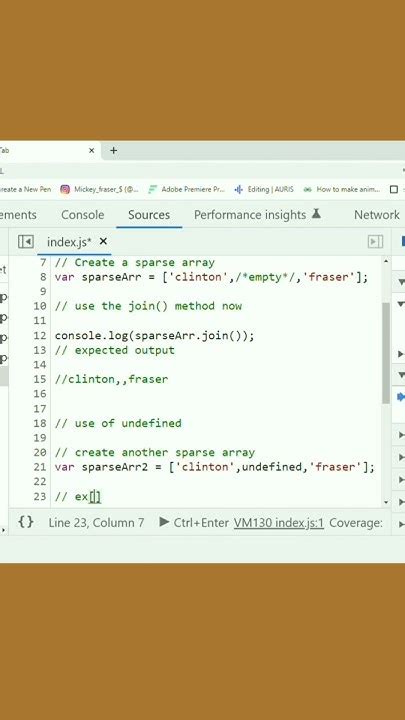Javascript Join Method Use Of Join Method On Sparse Array Join