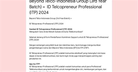 Telco Indonesia On Linkedin Beyond Telco Indonesia Group 3rd Year Batch Id Telcopreneur…