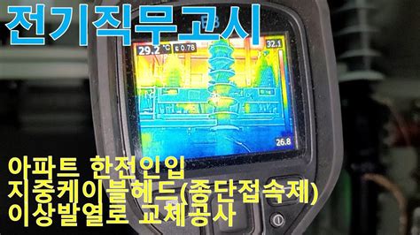 전기직무고시 아파트 한전인입 지중케이블헤드종단접속제 이상발열로 교체공사 Youtube