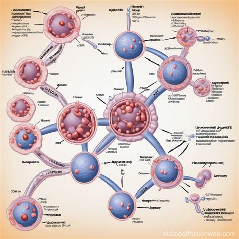Lysosomal Apoptosis Pathway Illustration Stable Diffusion Online