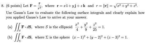 solved 6 points let f r3r where r xi yj zk and