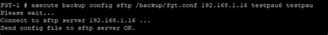 Troubleshooting Tip Sftp Configuration Backup Iss Fortinet Community