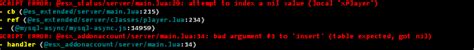 Esx Status Local Xplayer Esx Addonaccount Table Expect Got Nil ES ESX Cfx Re Community