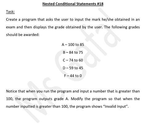 nested conditional statements 18 eskola