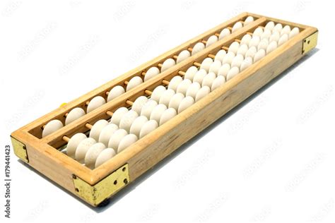 An Abacus Calculator For Background And Add Text Messageis A