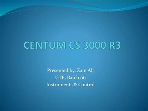 Centum Cs 3000 R3pptx