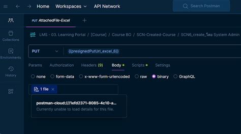 Postman Cloud Unable To Load Details Of This File Help Hub Postman Community