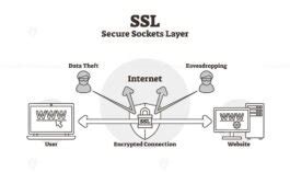 SSL Diagram Vector Illustration VectorMine
