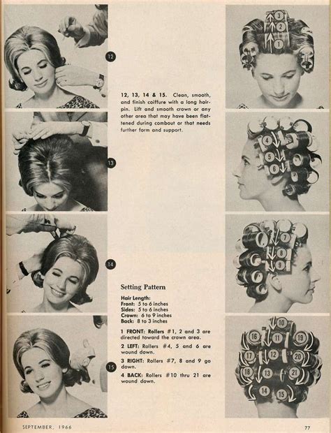 Pin By Darlene Moore On Hair Roller Setting Patterns Vintage