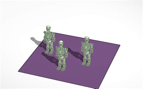 3d Design Spooky Scary Skeleton Trio Tinkercad