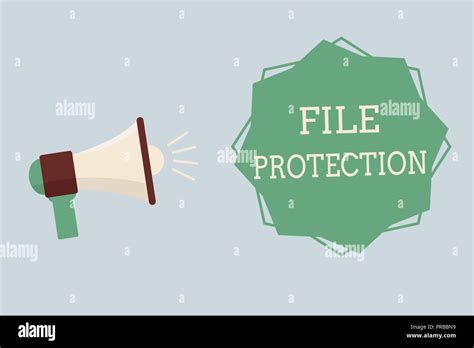 Word Writing Text File Protection Business Concept For Preventing