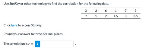 Solved Use Statkey Or Other Technology To Find The