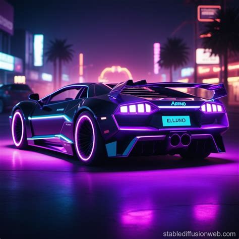 Arduino Car Communicating With Led Light Stable Diffusion Online