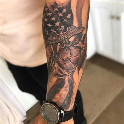 89 Patriotic American Flag Sleeve Tattoo Ideas American Flag Forearm
