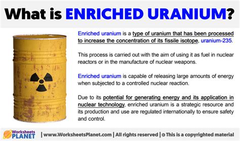 What Is Enriched Uranium
