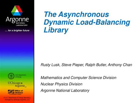 ppt the asynchronous dynamic load balancing library powerpoint