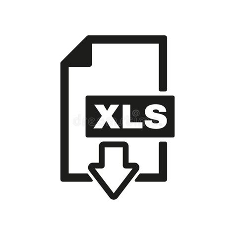 The XLS Icon File Format Symbol Stock Vector Illustration Of Format Load 79383803