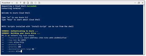 How Do You Type A Multi Line Command On Azure Interactive Shell
