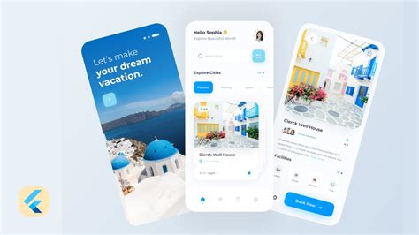 Flutter Ui Travel App Youtube