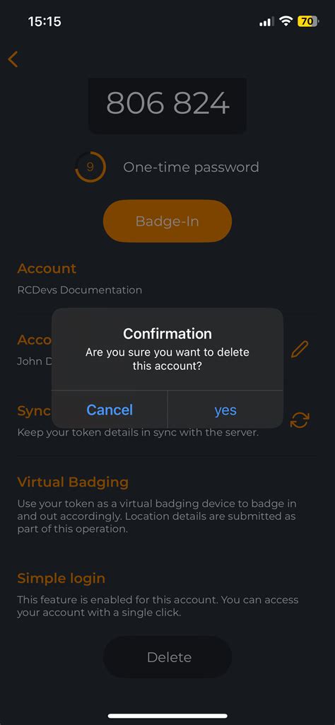 Openotp Token Application
