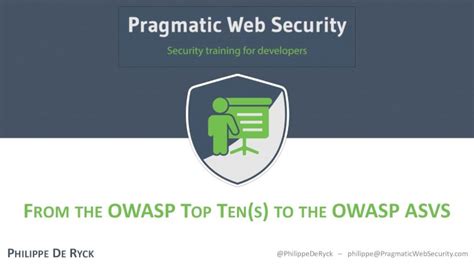 Pdf F Owasp Top Ten S Tothe Owasp Asvs · Owasp Top10 The Ten Most Critical Web Application