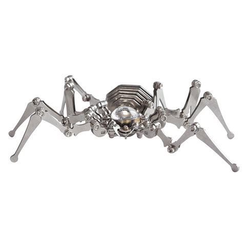 3d Stainless Steel Spider Clock Model An Exquisite Handmade Craft