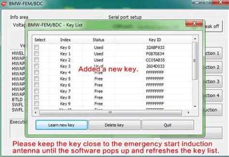 Bmw Fembdc New Key Programming By Yh Bmw Fem Programmer Uobdii