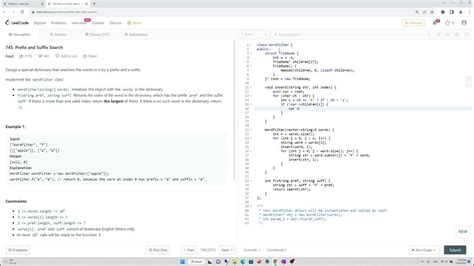 745 Prefix And Suffix Search Youtube