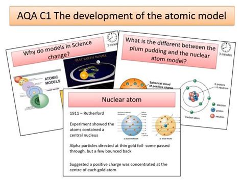 Aqa C1 The Development Of The Atomic Model Triple And Trilogy