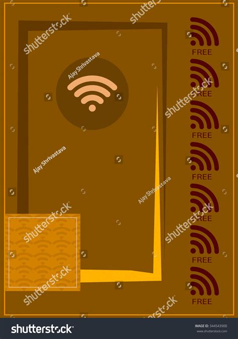 Wifi Free Password Concept Design Vector Stock Vector Royalty Free 344543900 Shutterstock