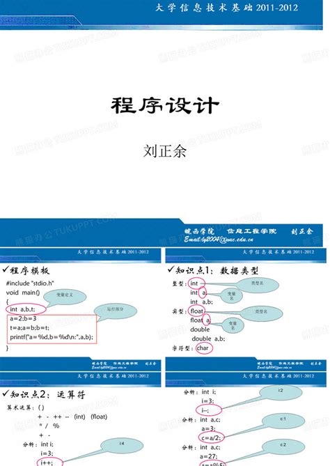 程序设计ppt模板下载 编号lexxzzna 熊猫办公