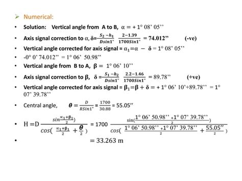 Trigonometric Leveling 05 Pptx Geology Science