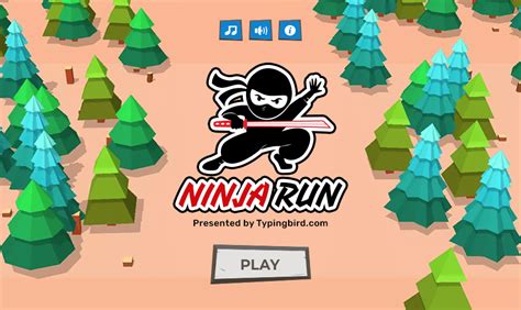 Ninja Run Typing Game