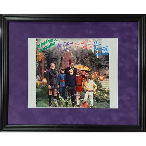 Willy Wonka Pure Imagination Photo Signed By Four Wonka Shop