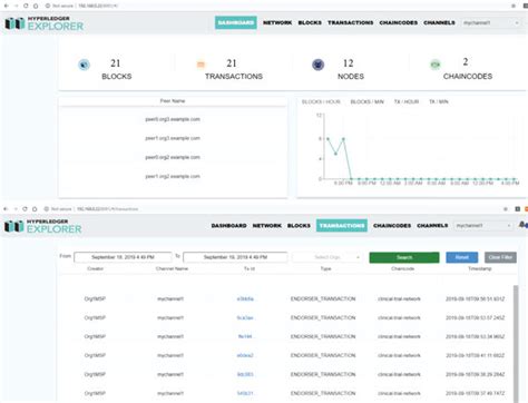 Screenshot Of Hyperledger Explorer Download Scientific Diagram