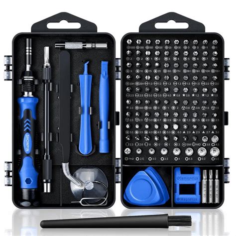 Bibivis Blue 122 Piece Precision Computer Screwdriver Kit Laptop Screwdriver Set W 101