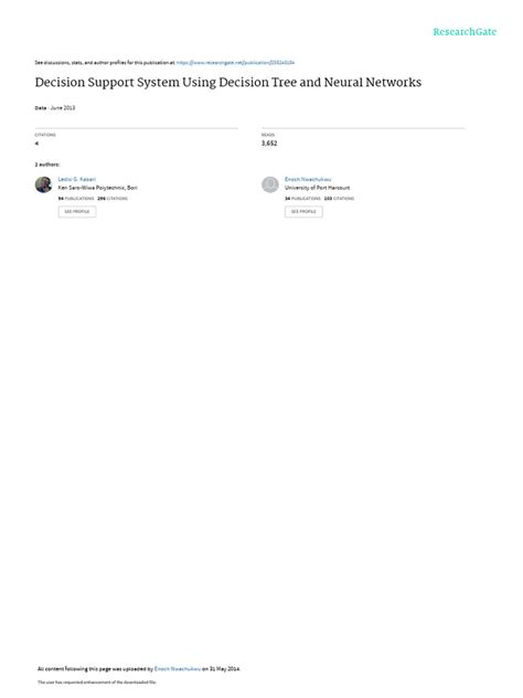 Dss Decision Tree Pdf Artificial Neural Network Decision Making