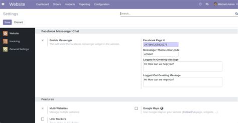 Odoo Facebook Messenger Chat Configure Fb Messenger Chat In Odoo