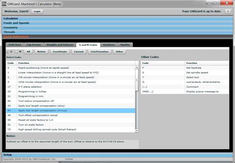 G Wizard Machinist S Calculator Quick Reference CNCCookbook Be A Better CNC Er