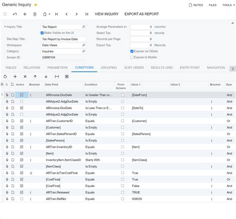 OData Connection Works But Data Is Empty Returns Column Headers Only Acumatica OData With