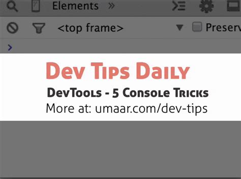 Five Tricks To Use In The Console Panel Blog Chrome For Developers