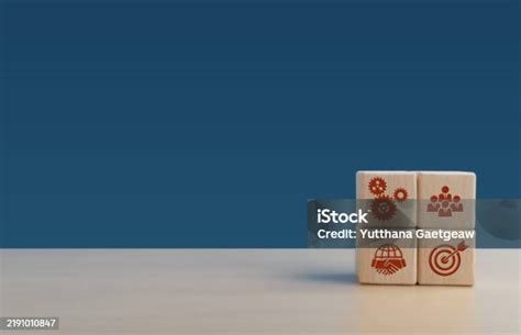 협업 조정 팀워크 및 목표 설정은 성공과 비즈니스 목표를 위한 아이콘입니다 0명에 대한 스톡 사진 및 기타 이미지 0명 개발 개선 Istock